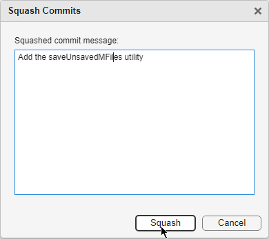 Squash Git Commits in MATLAB - MATLAB & Simulink